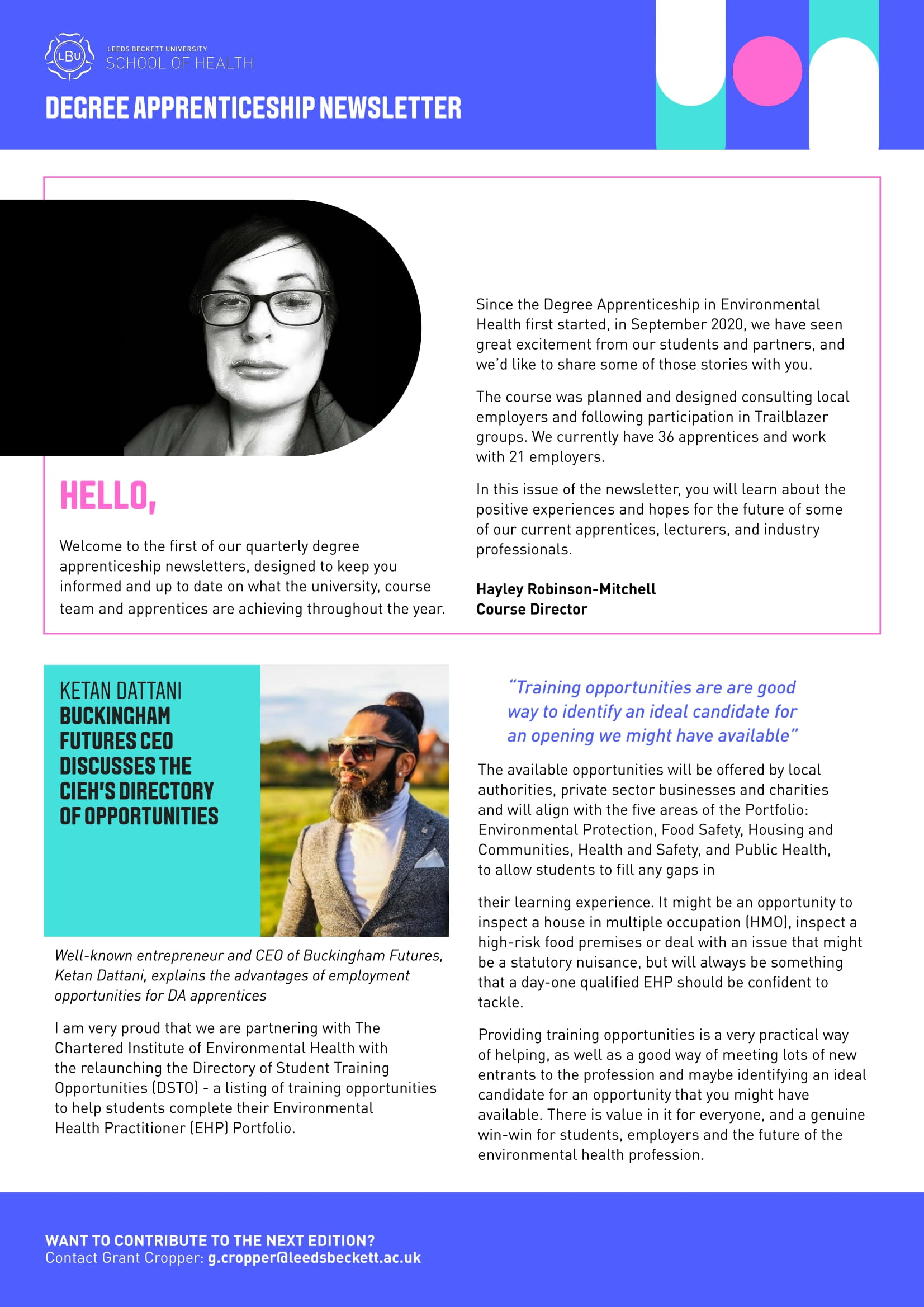 Degree Apprenticeship Newsletter - Buckingham Futures